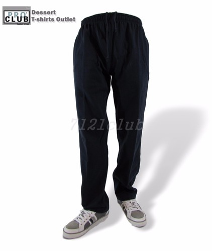 PRO CLUB Men's Sweatpants Fleece Jogger Pants Standard Fit Open Bottom ...