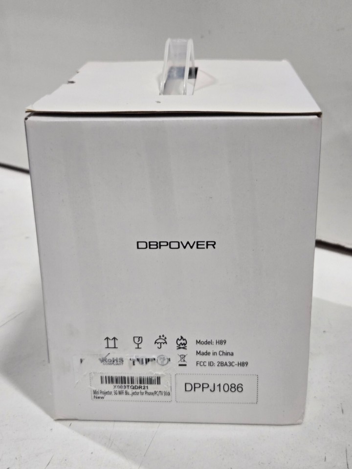 DBPOWER H89 HD Projector 1080p Wi-Fi Bluetooth Mini Projector (White ...