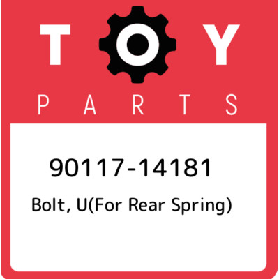90117-14181 Toyota Bolt, u(for rear spring) 9011714181, New Genuine OEM ...