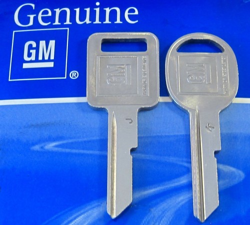 GM OEM KEY SET 1970 1974 1978 1982 J/K Chevrolet Pontiac Cadillac Buick ...