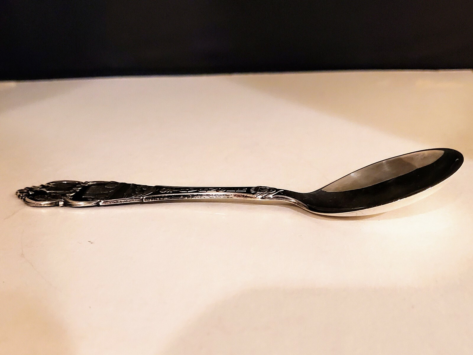 Stavanger Norway Souvenir silverplate large Spoon approx 6"L 60 NM M F ...