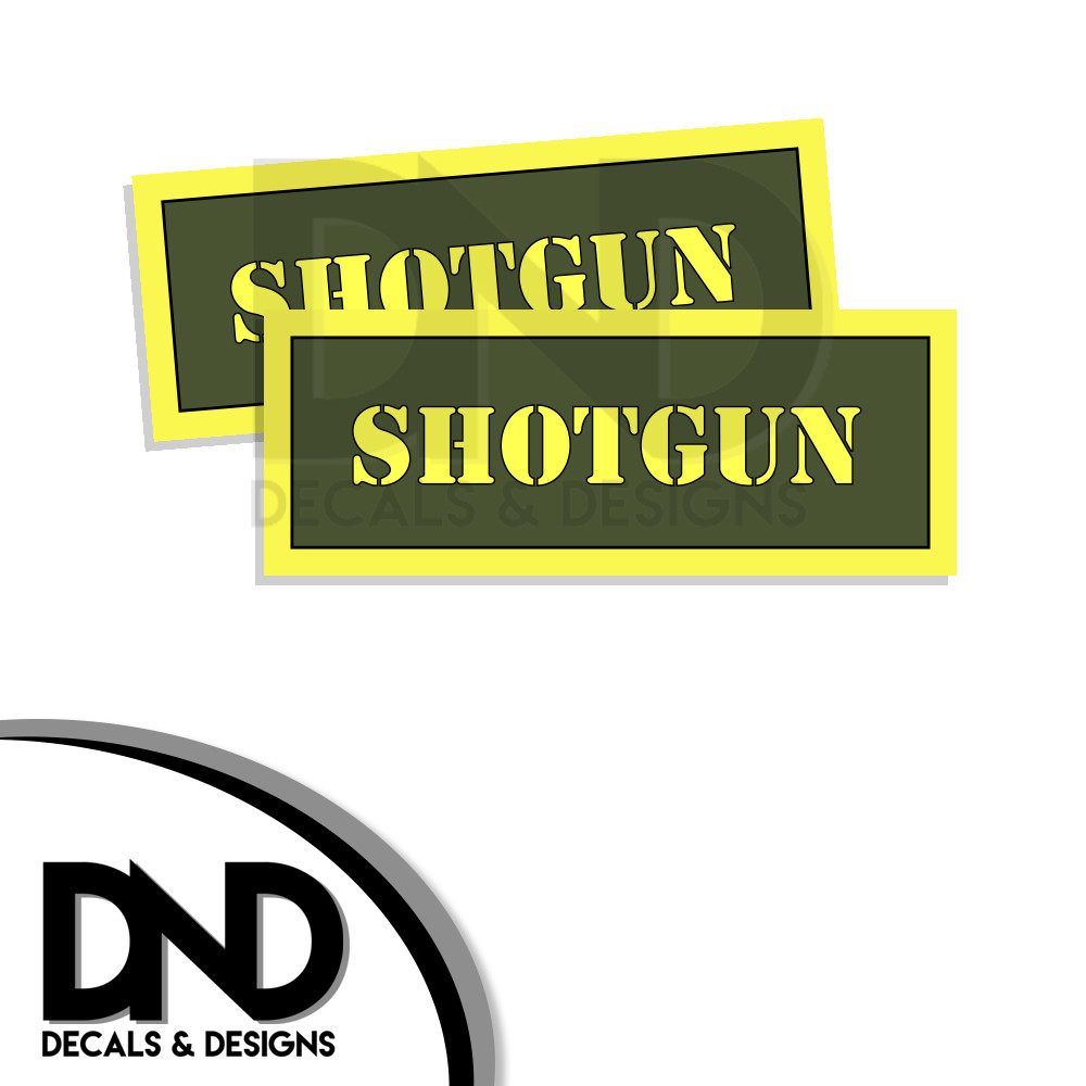 SHOTGUN Ammo Can Decal Gun Ammunition Box Firearm Gloss Sticker AG - 2 ...