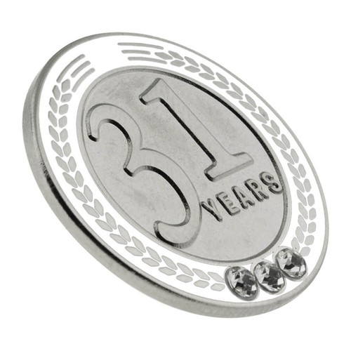 PinMart's 31 Years of Service Award Employee Recognition Gift Lapel Pin ...