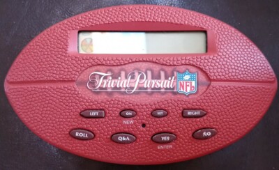 NFL FOOTBALL TRIVIAL PURSUIT ELECTRONIC HANDHELD TRIVIA GAME HASBRO ...