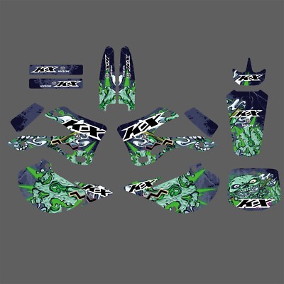 Graphics Decals Kit For Kawasaki KX 125 250 KX125 KX250 1999 2000 2001 ...