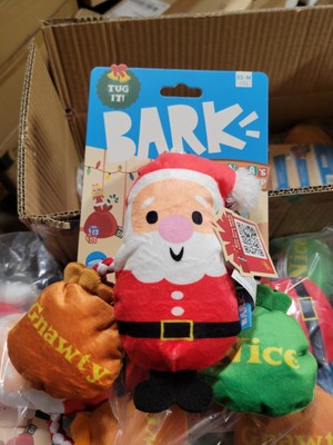 Brand New Bark Holiday Santa's Workchomp Santa's Swag Bags XS-M Dog ...