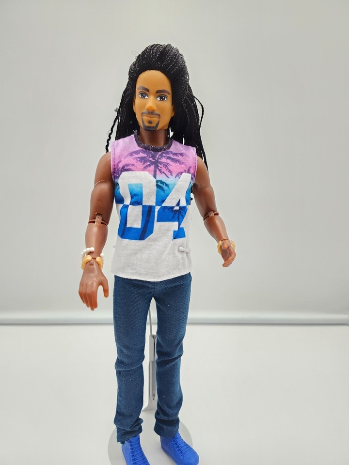 Fresh Squad 12" Malik Platinum Collection on an Articulated MTM Ken ...