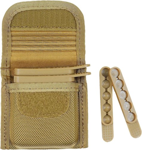 Molded Speed Strips Pouch with Pack of 4 5Cal38-357, Khaki Nylon | eBay