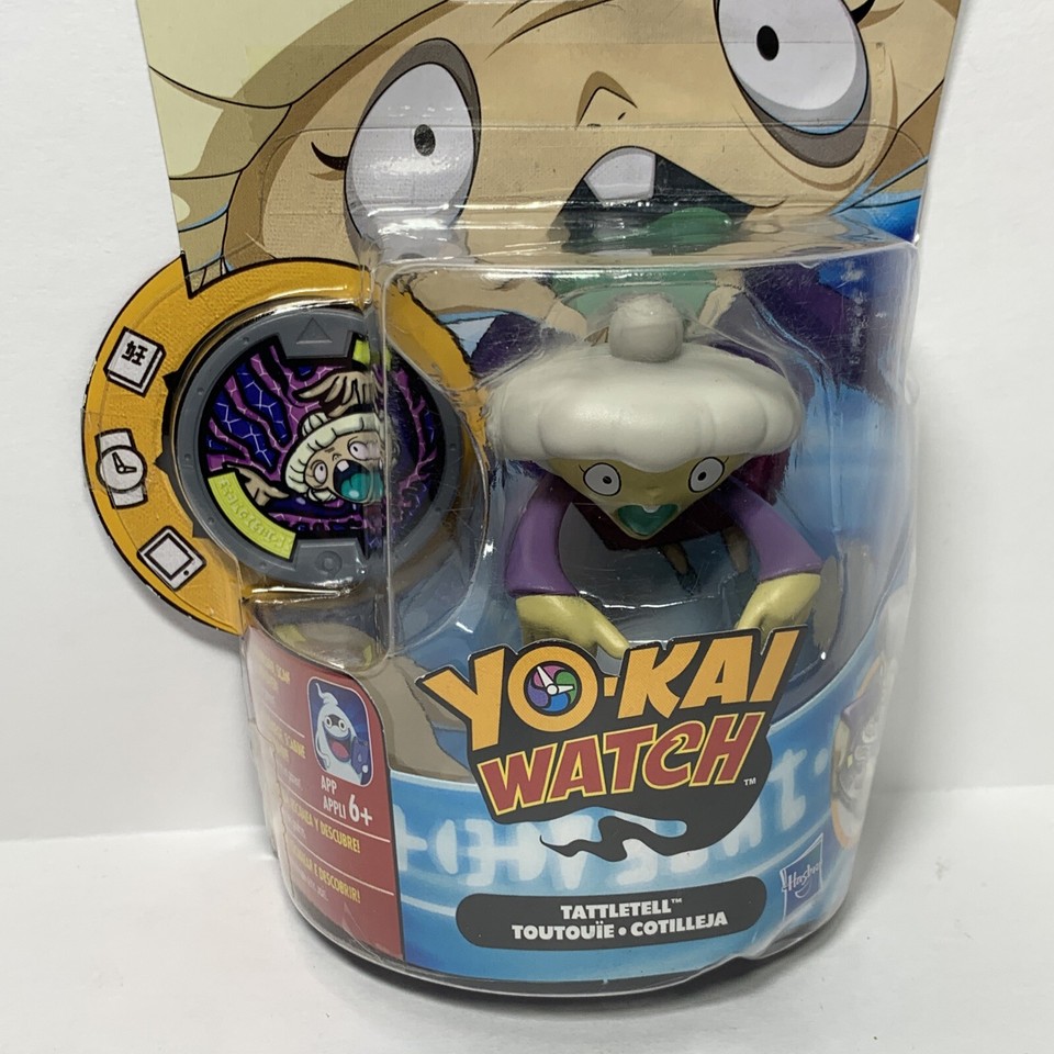 BRAND NEW Hasbro Yo-Kai Watch TATTLETELL Figure & Medal Collectible ...