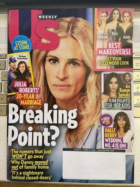 US WEEKLY - APRIL 4 2022 - JULIA ROBERTS - KIM & KANYE - HALLE BERRY | eBay