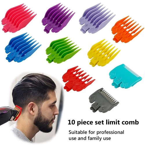 10X Hair Limit Comb Set Hair Clipper Guide Combs Cutting Guides for ...