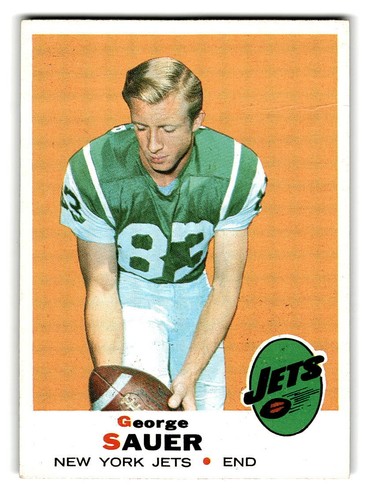 1969 Topps #231 George Sauer Jr. New York Jets VG | eBay