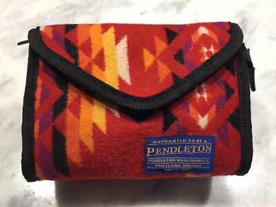 PENDLETON Zip Fasten Cosmetic Case Toiletry Bag Clutch Purse Weekend ...