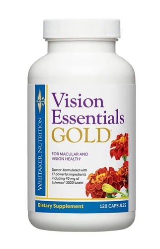 2 Bottles 120ct Dr. Whitaker's Vision Essentials Gold Eye Health Exp 06 ...