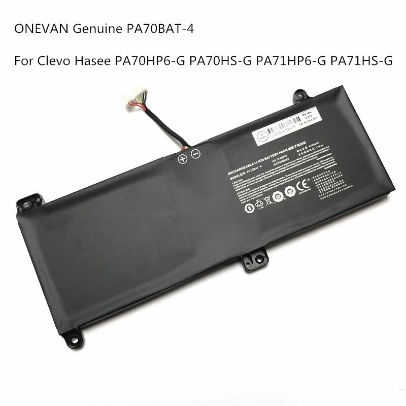 PA70BAT-4 Battery For Clevo PA70HS PA71HS HASEE PA71HP PA71HP6 6-87 ...