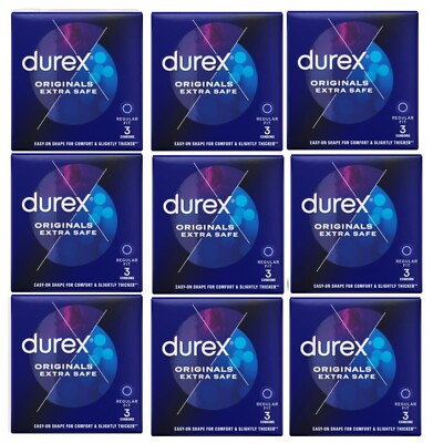 3 x Durex Extra Safe Condoms * New Sealed Retail Boxes * Discreet Fast ...