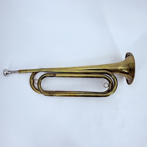 Vintage U.S. Military Regulation Bugle Brass With Mouth Piece Made In ...