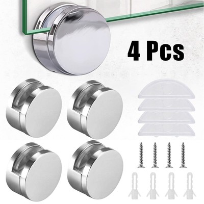 Mirror Mounting Hardware Set with 4 Zinc Alloy Clips Included ...