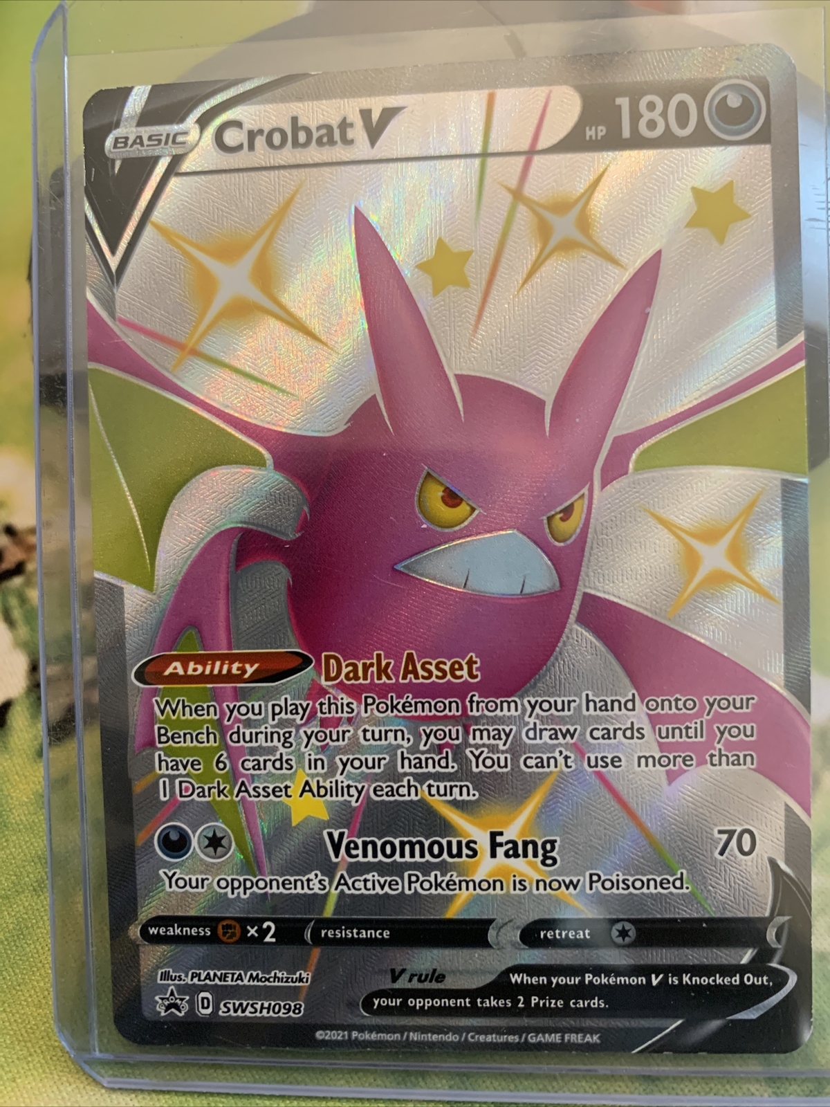 Pokemon CROBAT V SWSH098 - ULTRA RARE FULL ART PROMO - MINT | eBay