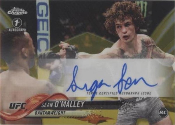 2018 Topps Chrome UFC - Fighter Autographs Gold Refractor #FA-SOM Sean ...