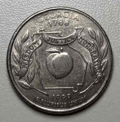 1999- P -GEORGIA QUARTER MINT ERROR *RARE* | eBay