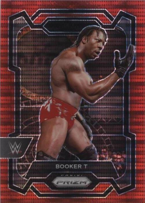 2024 Panini Prizm WWE - Booker T #160 Red Pulsar Prizm /399 for sale ...