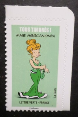 Asterix Frankreich 2019 Briefmarke Selbstklebend 1738 Frau Methusalix ...