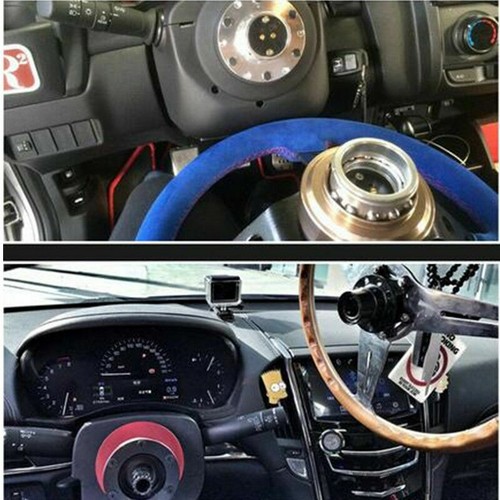 Universal Black Car Quick Release Steering Wheel Connection Adapter ...