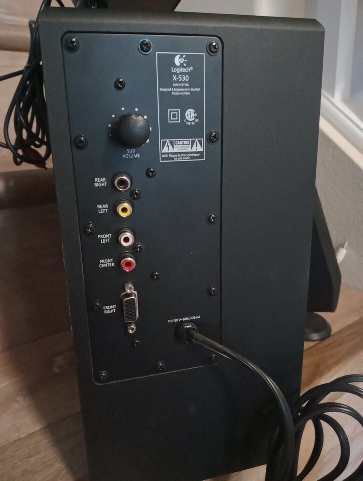 Logitech X-530 5.1 Surround Sound System with 1 Subwoofer 5 Speakers | eBay