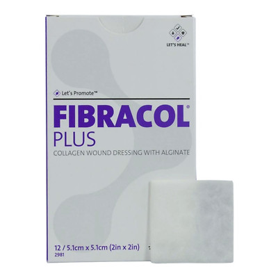 Fibracol® Plus Collagen Wound Dressing, Sterile 2" x 2" | eBay