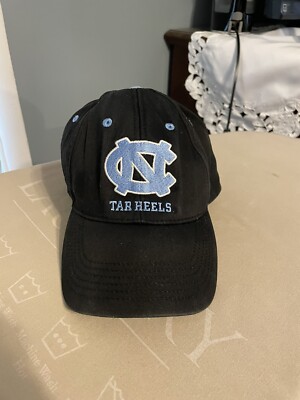 NCAA North Carolina Tar Heels Black Ball Cap Hat Adjustable StrapBack ...