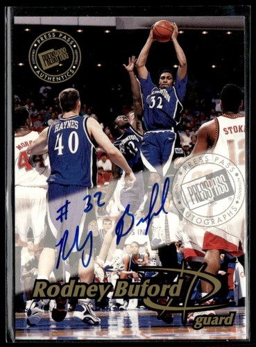 Rodney Buford 1999-00 Press Pass Autographs Auto Creighton Bluejays | eBay