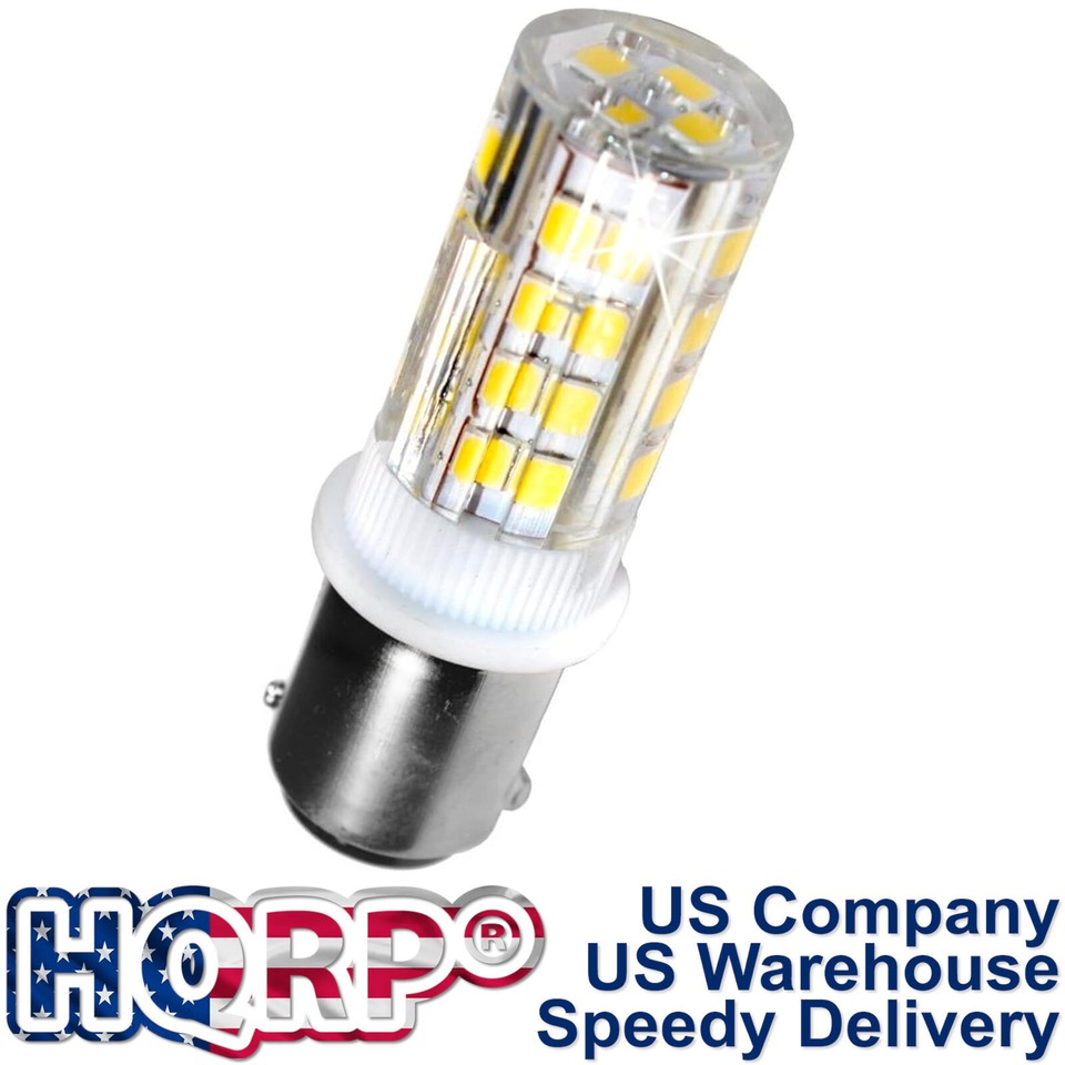 2-Pack HQRP 12V-24V DC BA15d Double Contact LED Bulb Replacement 1130 ...