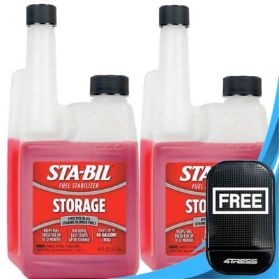 STA-BIL Stabil Fuel Stabilizer Storage Petrol Treatment 2 x 473ml 22207 ...