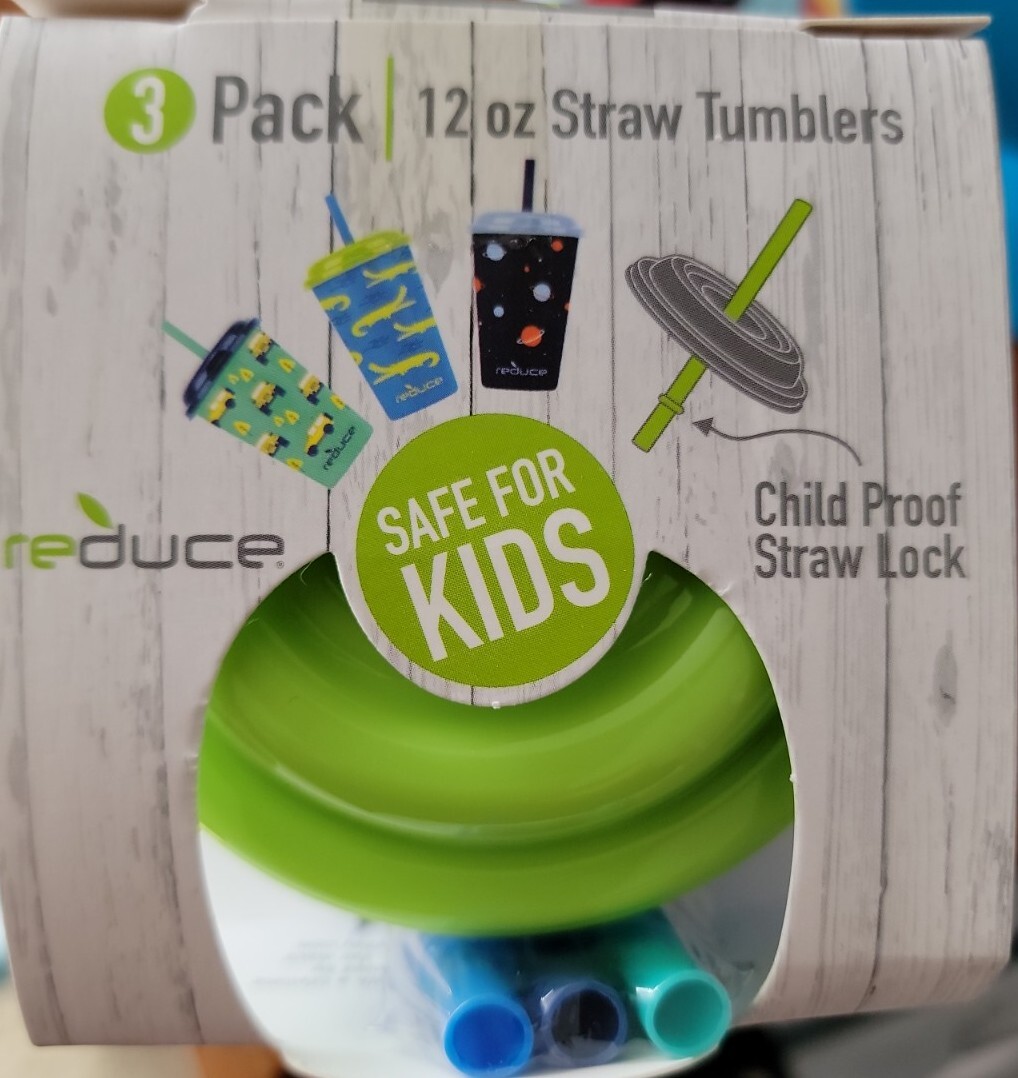 Reduce GoGo's 3 Pack 12 oz Straw Tumbler Kids' Set w/ Straw Lock ...