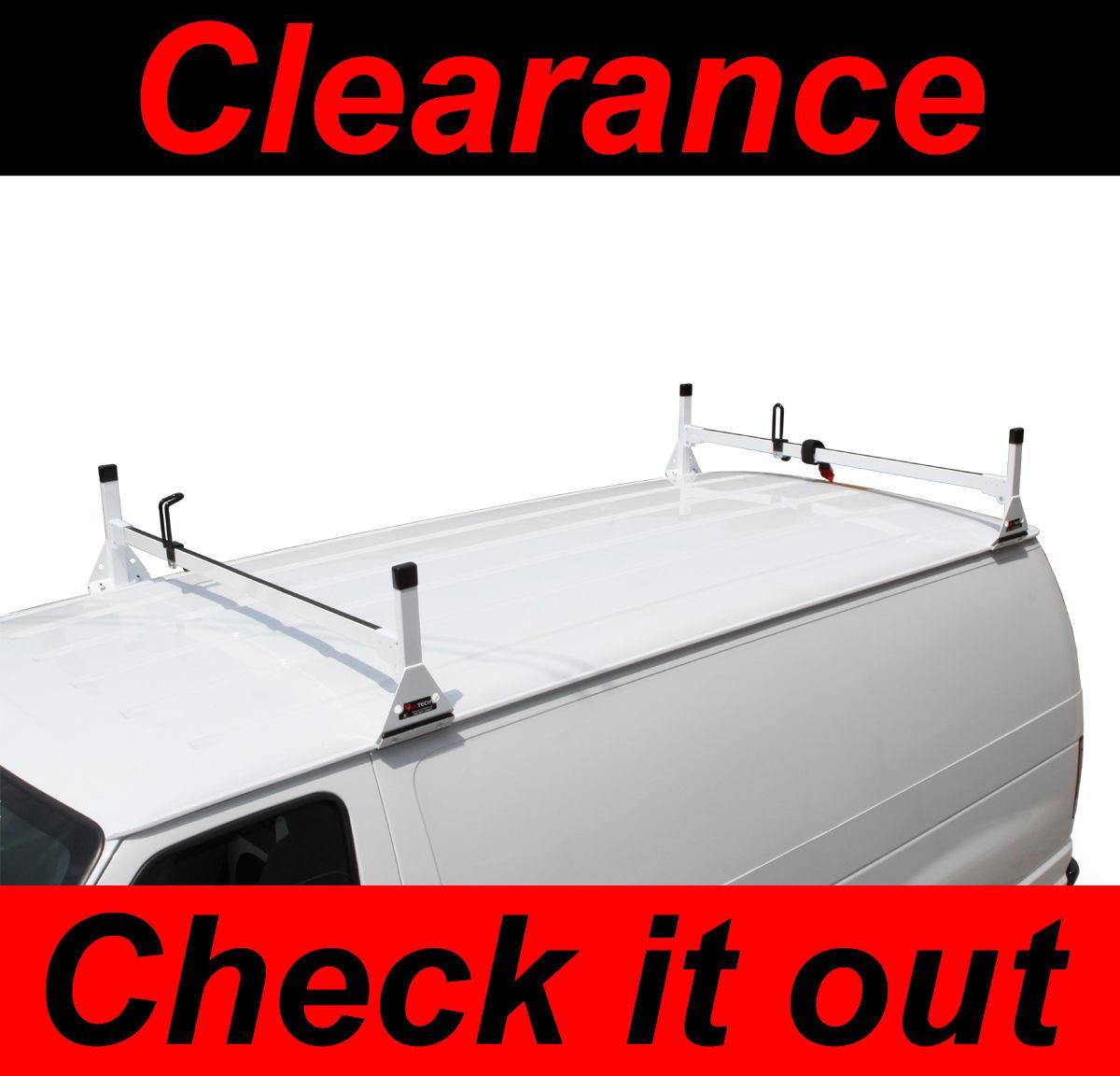 GMC Savana Van 2 bar 1996-2023 Ladder Roof Racks Steel White Rack | eBay
