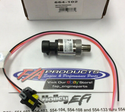 Holley 554-102 Pressure Sensor Transducer Kit 0-100 Plug Play Avenger ...