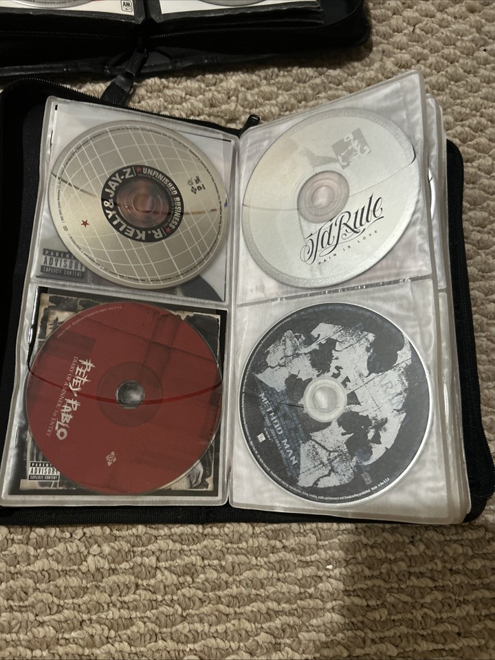 Lot of Over 200 Loose CDs Compact Disc 9 Rock, Rap, 90s With Binders | eBay