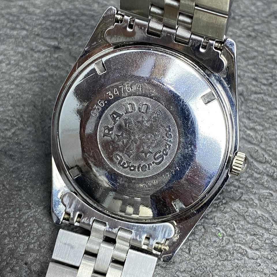 RARE RADO Purple Horse Black Dial Automatic Day Date Two Tone Watch ...