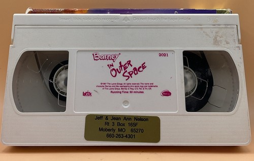 Barney In Outer Space VHS 1998 White Tape **Buy 2 Get 1 Free** | eBay
