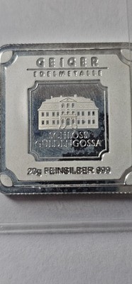 20 gram Silver Bar - Geiger Edelmetalle (Original Square Series) | eBay