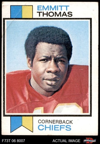 1973 Topps #107 Emmitt Thomas Chiefs HOF Bishop 2 - GOOD | eBay