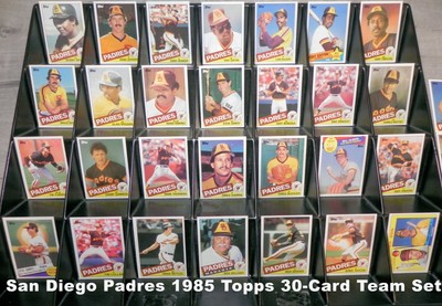 SAN DIEGO PADRES 1985 Topps 30-Card Team Set from Vendor Boxes _ SMOKE ...