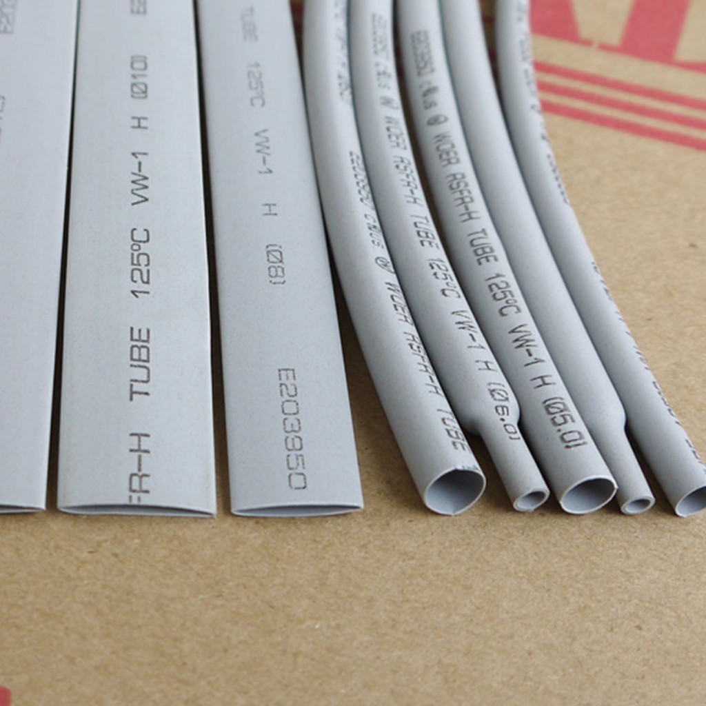1-50mm Grey 2:1 Heat Shrink Heatshrink Tube Tubing Wire Sleeving Gray ...