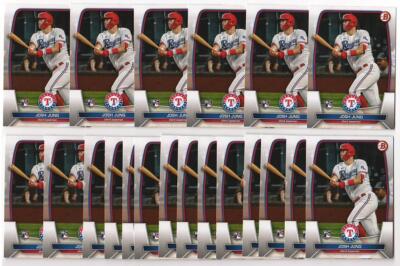 x20 Josh Jung 2023 Bowman Baseball #43 Rookie Card RC lot/set Texas ...