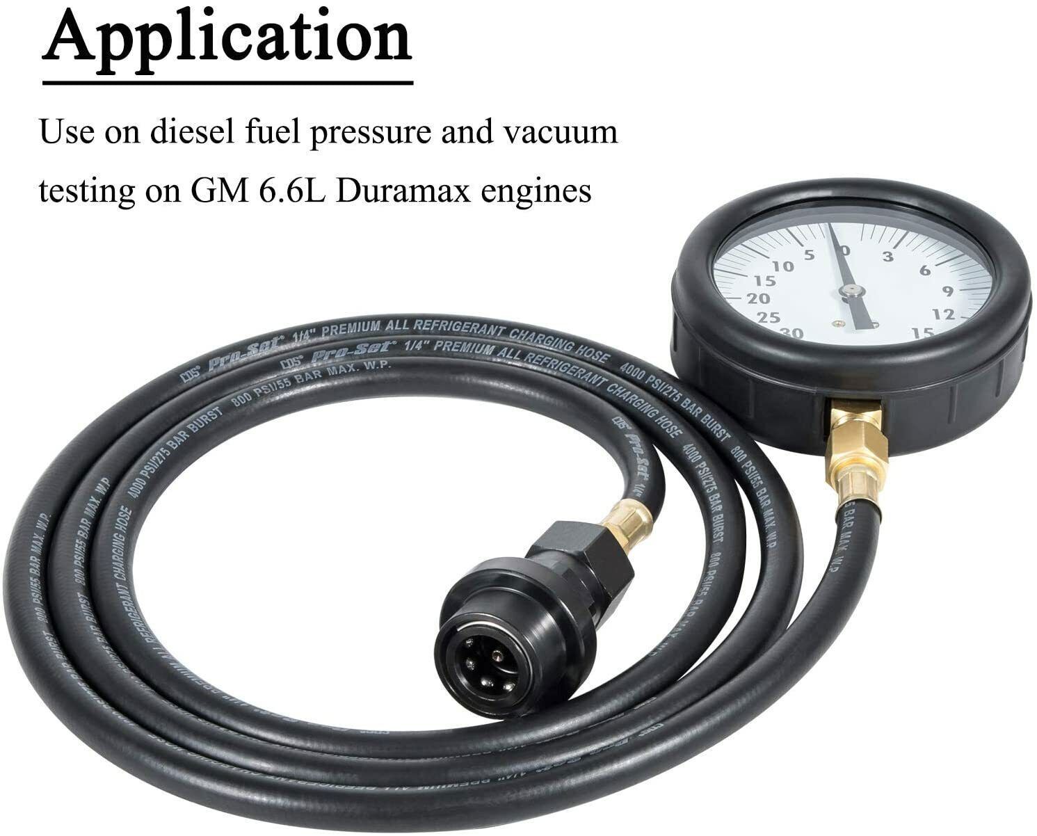TU-32-6 Fuel Pressure System Vacuum Test Kit For GM 6.6L Duramax Diesel ...