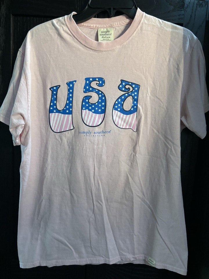 Simply Southern "Sweet And Classy “ Womens Pink Pig SZ M PINK | eBay