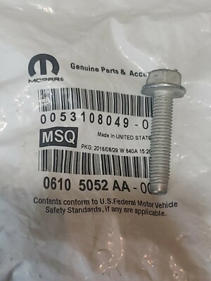 Genuine Mopar Hex Flange Head Bolt 6105052AA | eBay