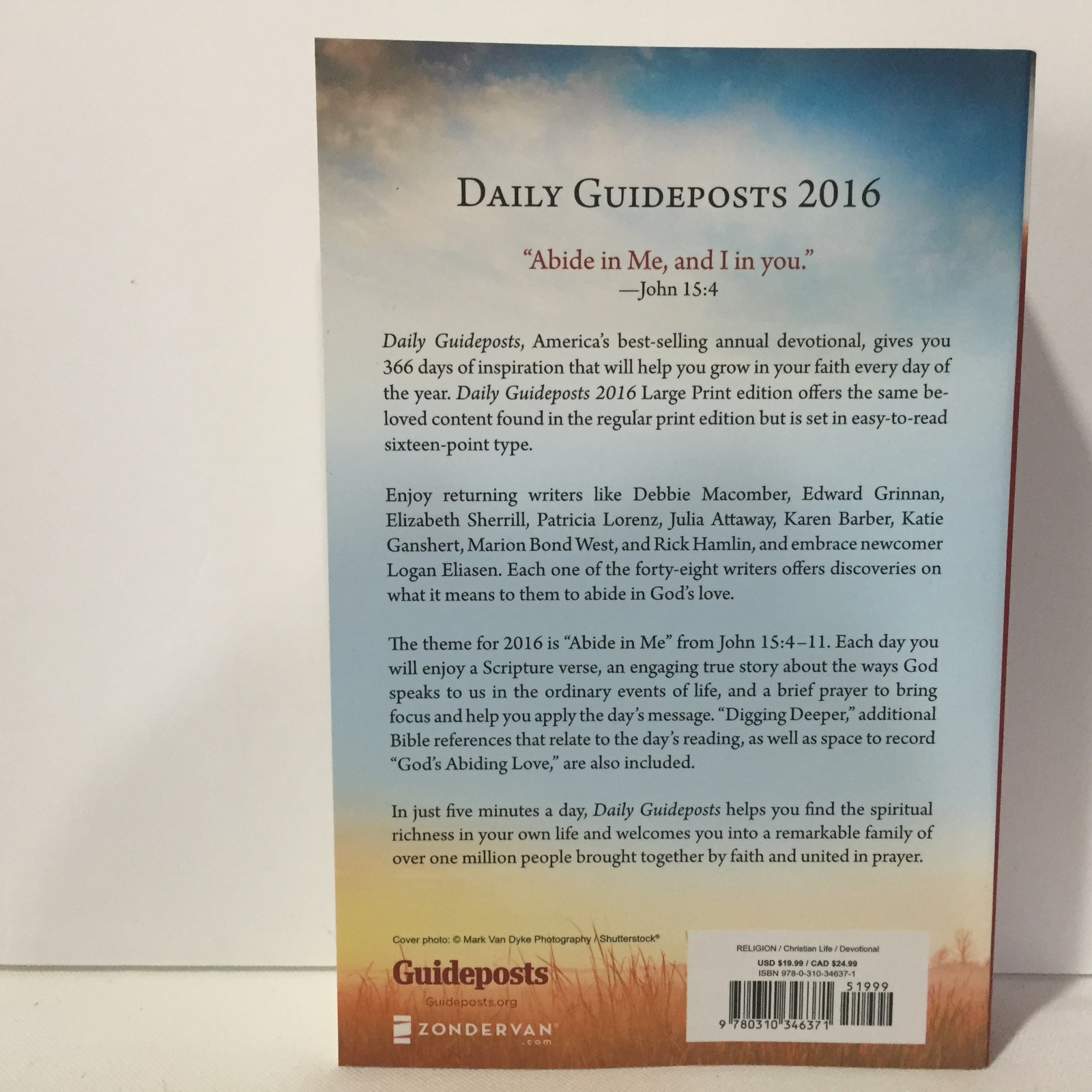 Daily Guideposts 2016 by Zondervan Staff (2015, Trade Paperback) for ...