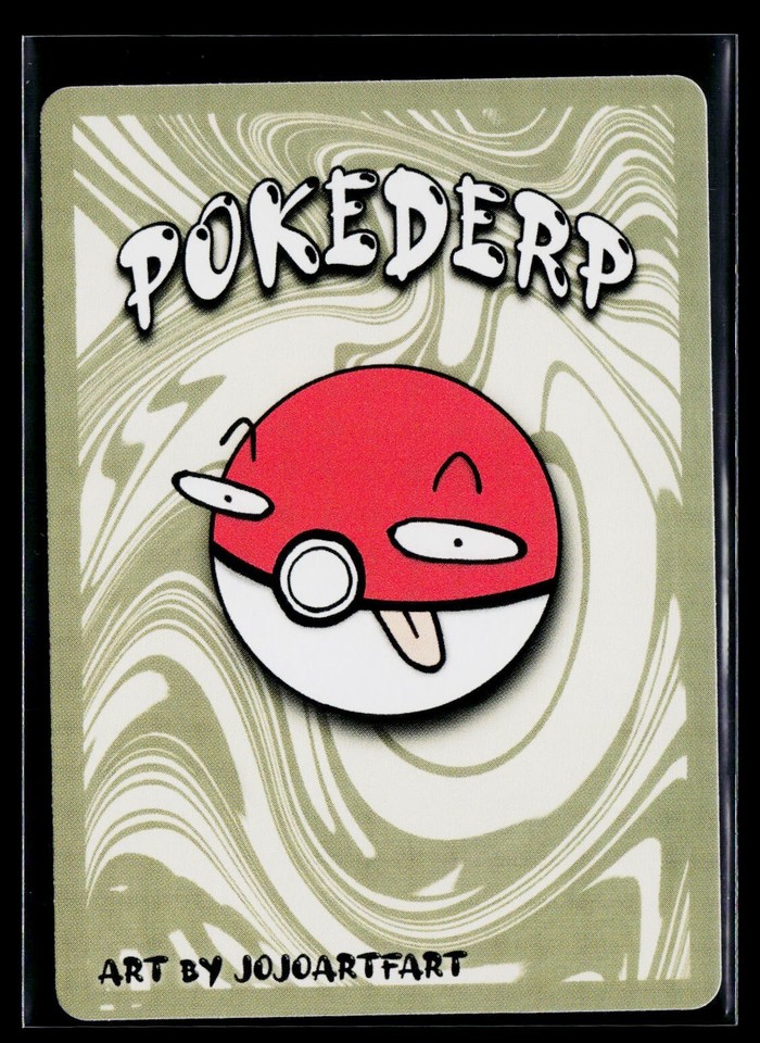 Pokederp 1st Edition Pokemon Parody Derpy Sketch Chubbs Holo Snorlax 2/ ...